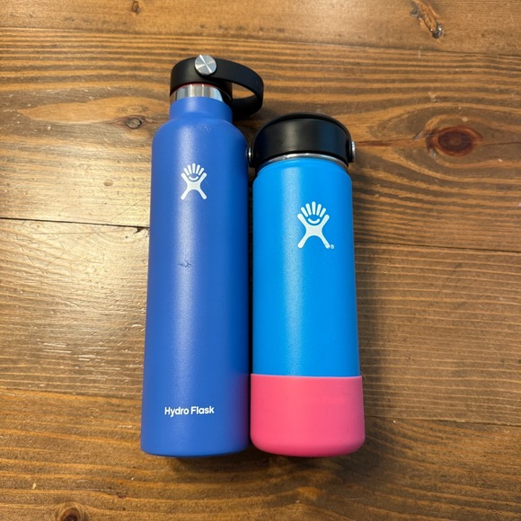 Hydro Flask | Dining | Hydro Flask Blue Water Bottles 24 Oz Cascade ...